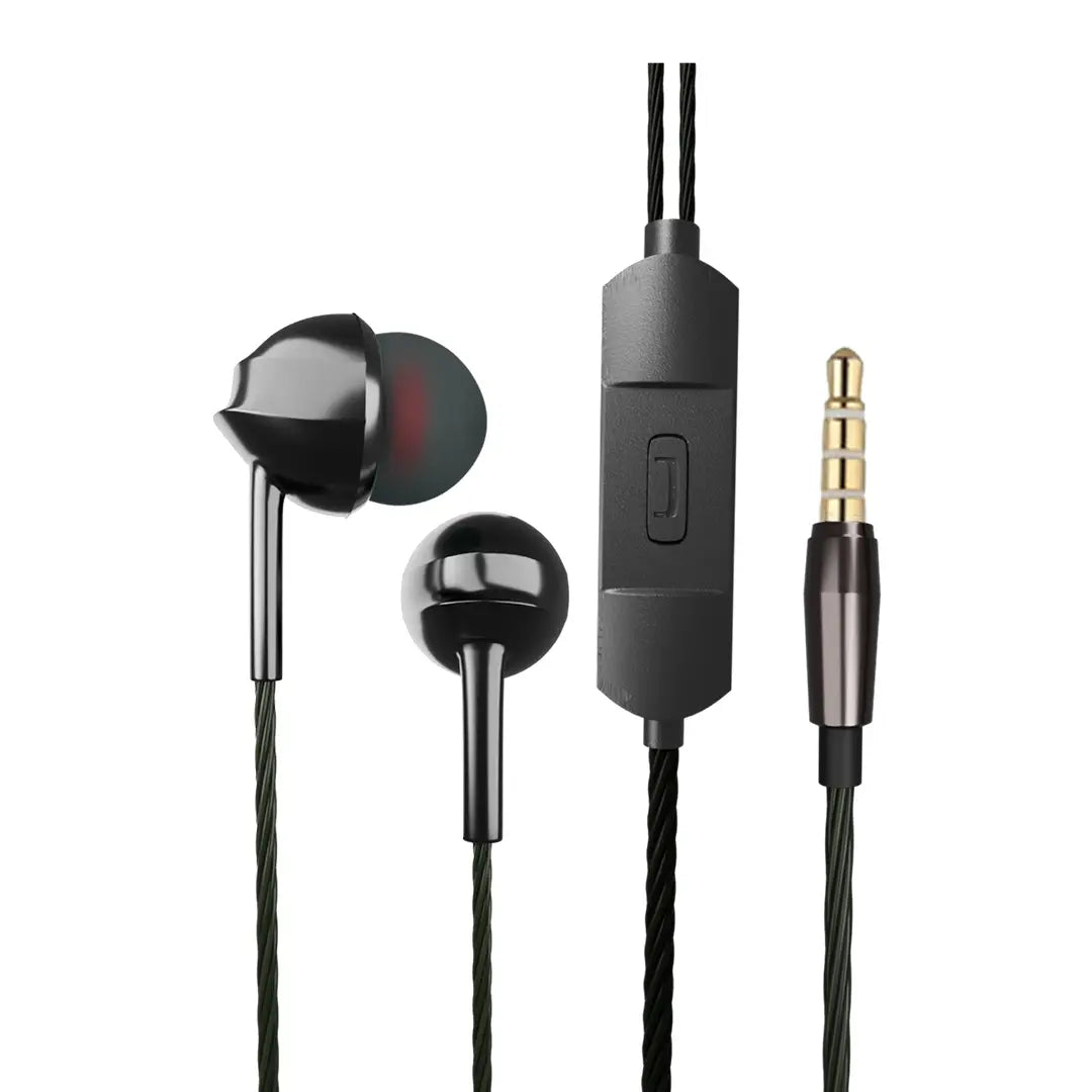 WOOBUDS SILK Wired Earbuds with inbuilt MIC Golden (LBD-135)