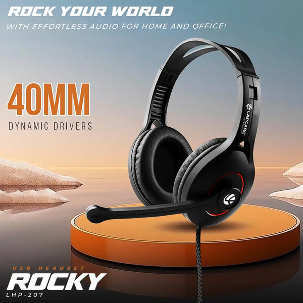 Rocky USB WIRED Headset (LHP-207) – lapcare.com