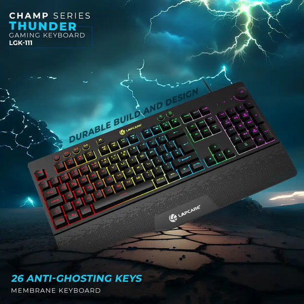 Thunder Champ Gaming Membrane Keyboard (LGK-111) – lapcare.com