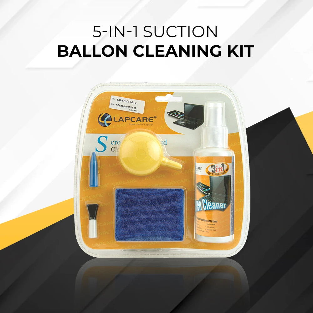 Cleaning Kit 5 in 1 - Cloth, Suction Pump, Liquid, Brush