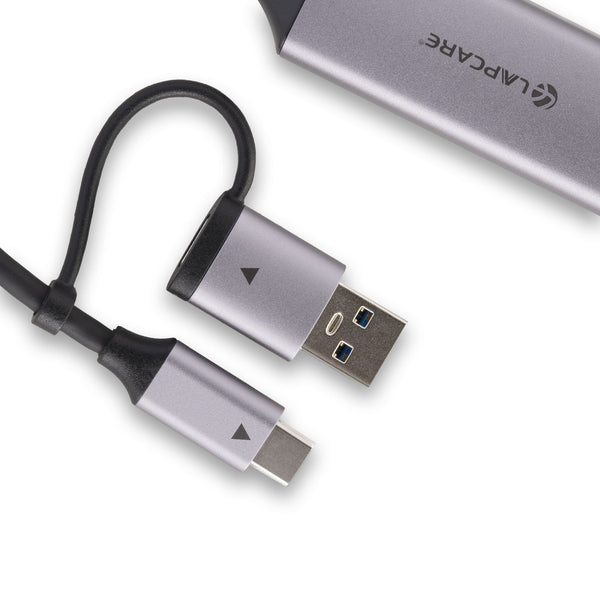 2 in 1 Type C and USB 3 Gigabit Ethernet Adapter – lapcare.com
